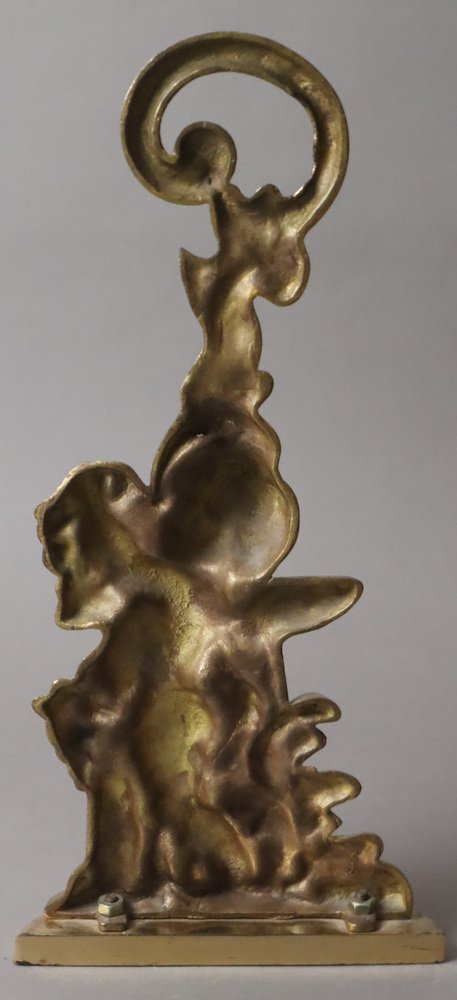 Hollywood Regency Door Stop Angel in Brass, 1980s for sale at Pamono