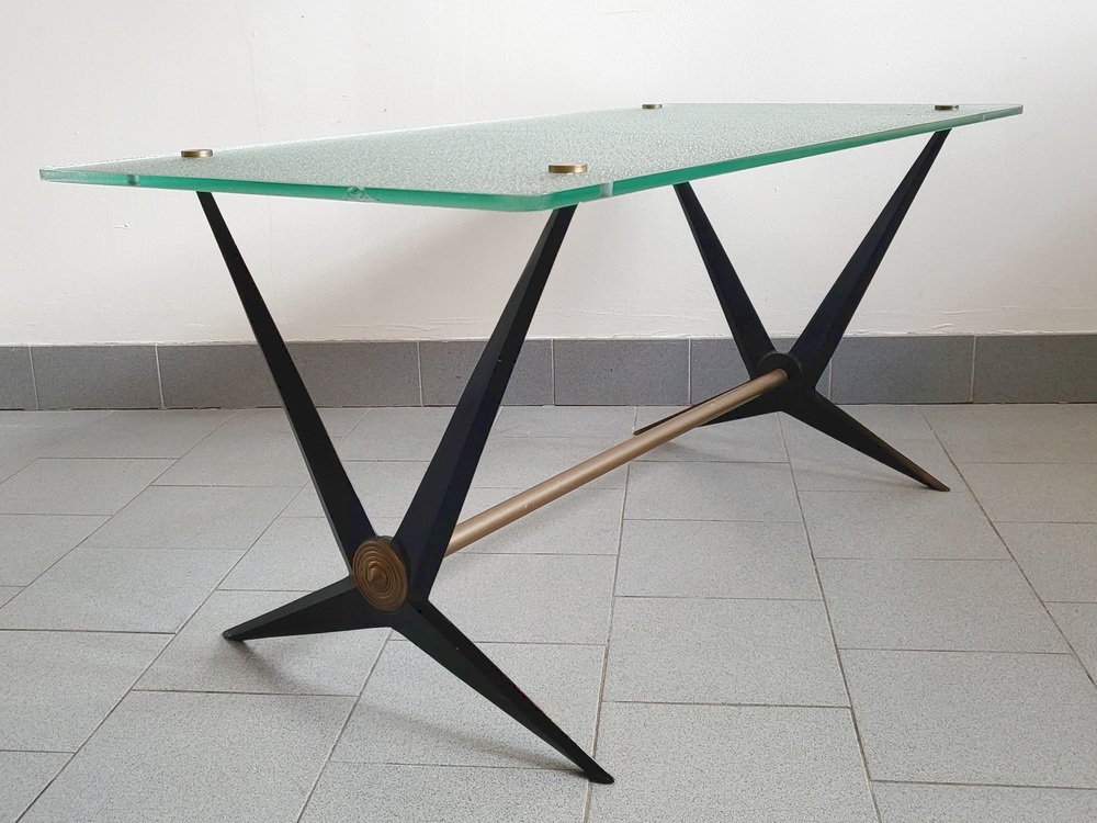 Mid-Century Coffee Table in Steel by Angelo Ostuni, 1950s for sale at ...