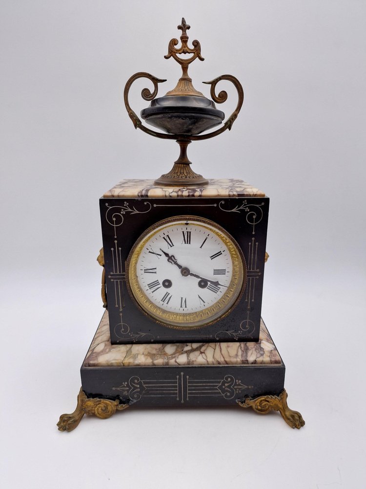 French Marble Pendulum Clock for sale at Pamono