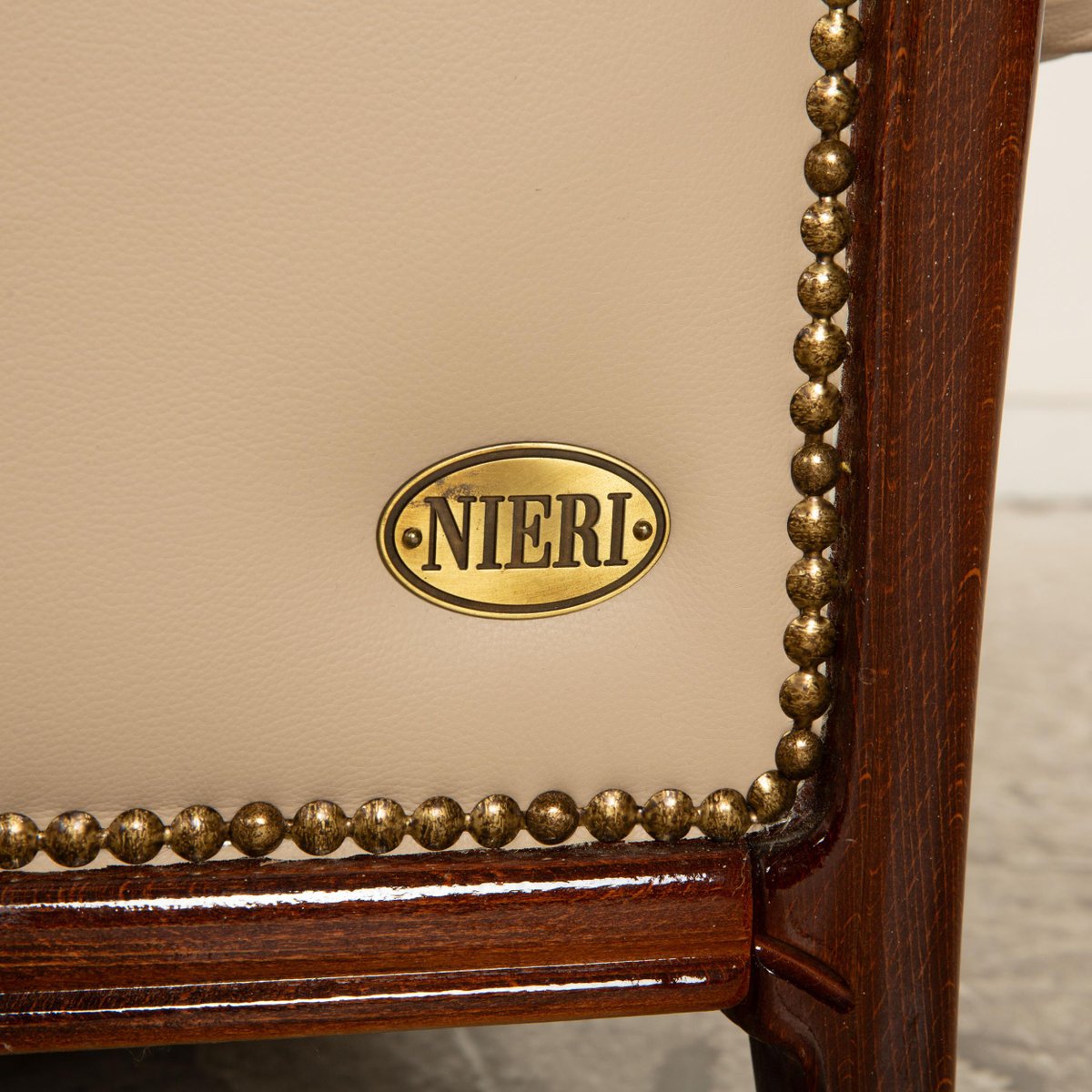 Drei-Sitzer Sofa aus cremefarbenem Leder von Nieri Victoria bei Pamono ...