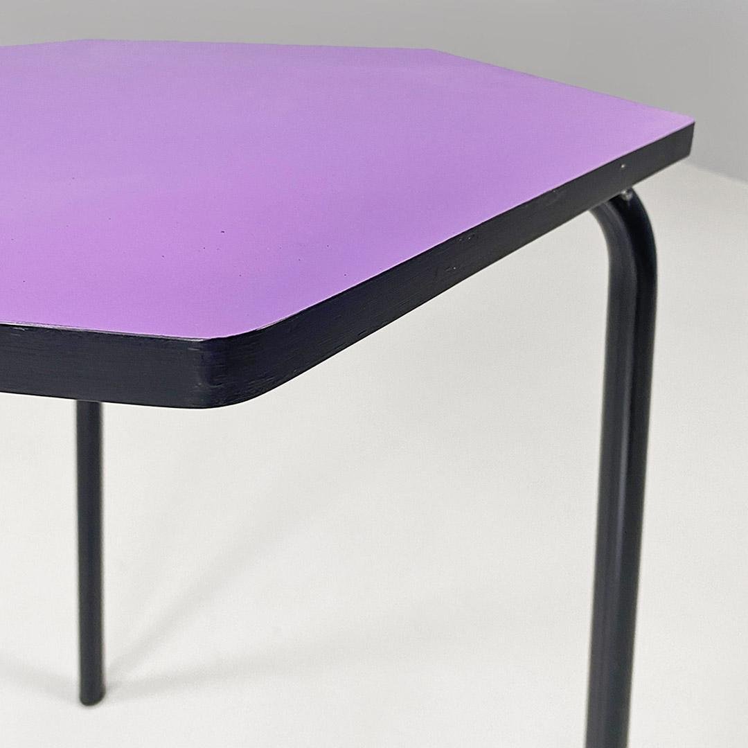 Modern Italian Bar Tables with Hexagonal Plan in Formica Lilla, 1960s ...