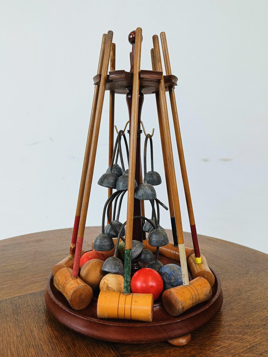 Miniature Table Croquet Set, Set of 17 for sale at Pamono