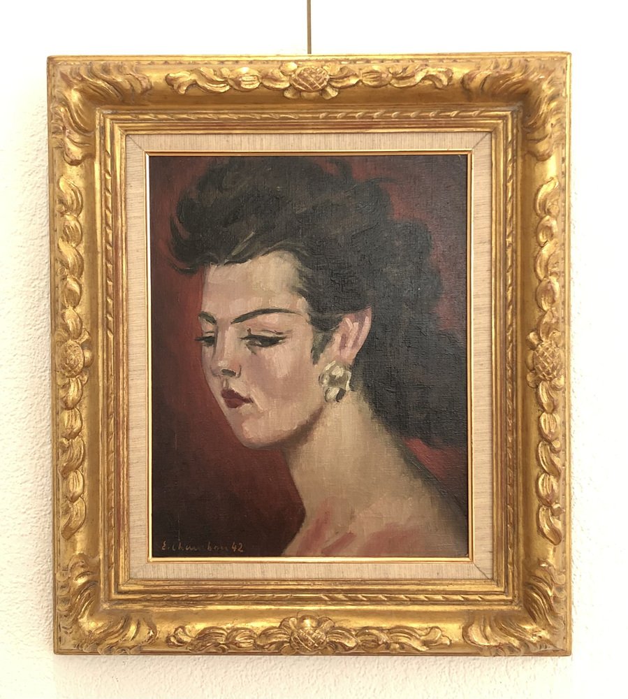 Emile-François Chambon, Ritratto di Ludmilla Barta, 1942, Olio su tela ...