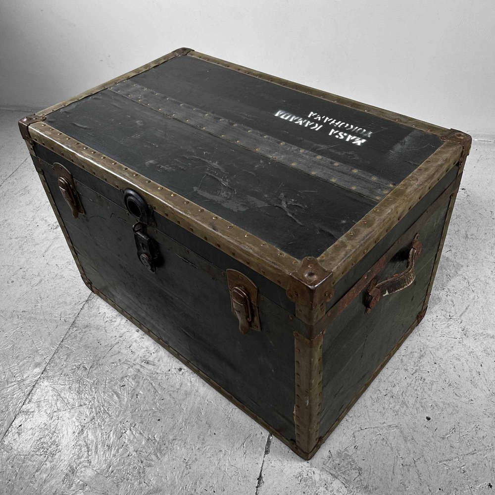 Antique Japanese Travel Chest, 1930s for sale at Pamono