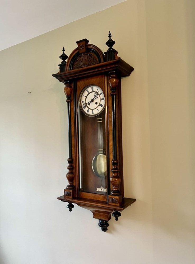 Antique Antique Victorian Vienna Wall Clock in Walnut, 1860 for sale at ...