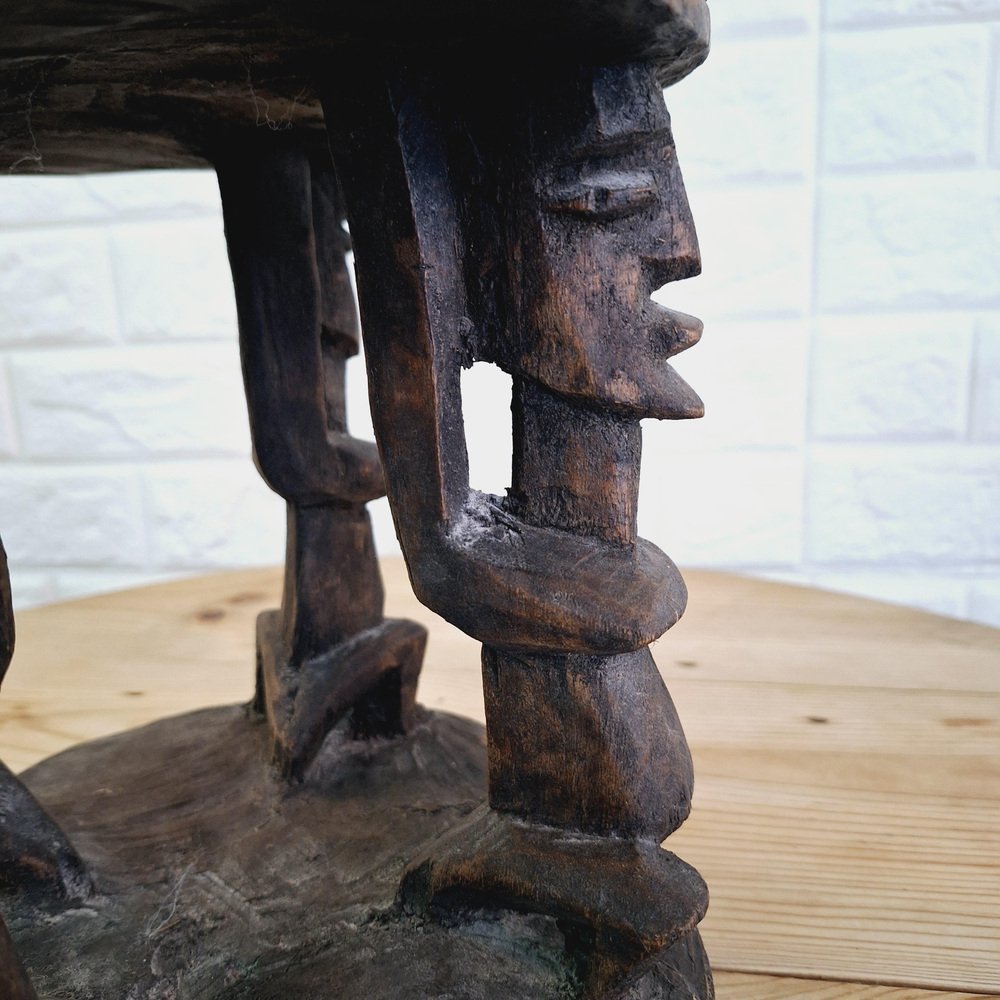 Iroko Stool, Ivory Coast, 1960s for sale at Pamono