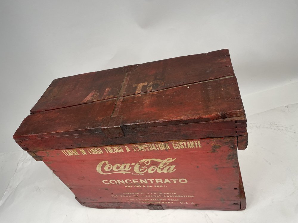 Container Concentrated Mixing Coca Cola in Wood, 1960s for sale at Pamono