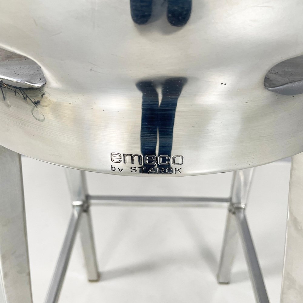 Italian Modern Aluminum High Bar Stool Model Kong by Philippe Starck for Emeco, 2000s for sale ...