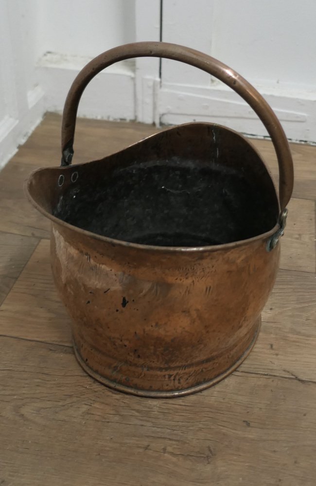 Copper Helmet Coal Scuttle, 1890s for sale at Pamono