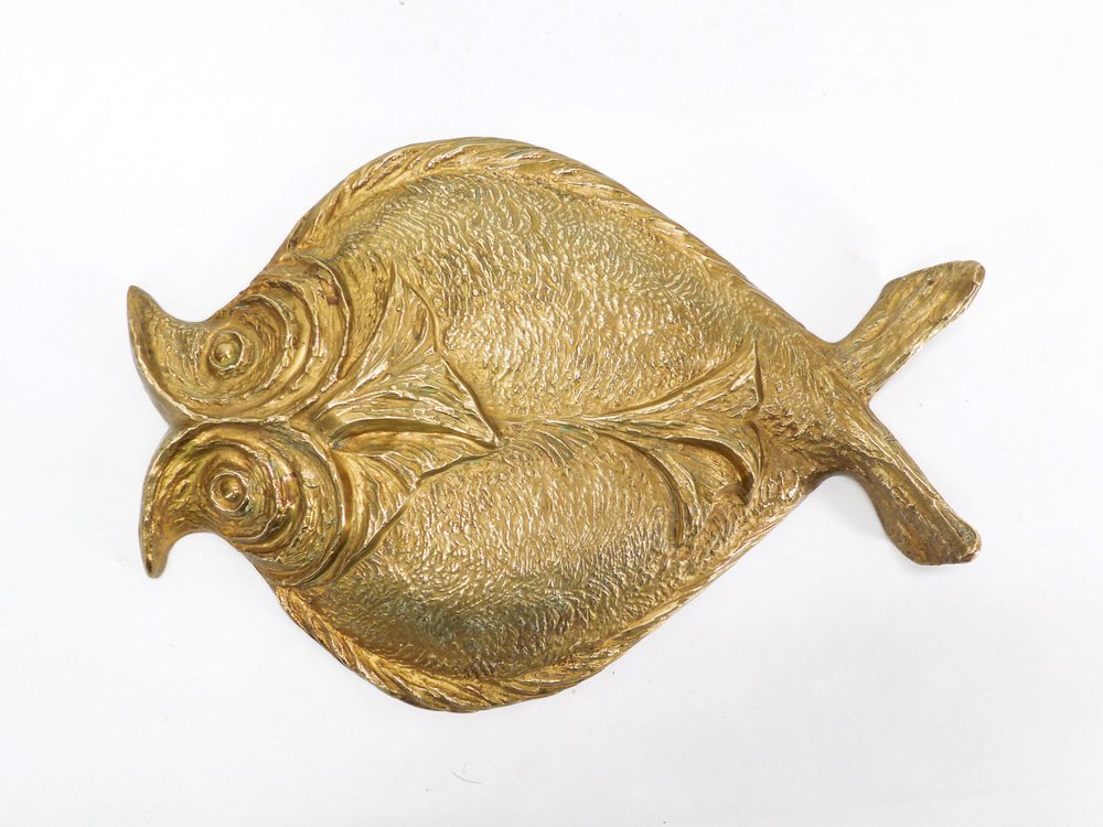 Bronze Fish Wall Sculpture by Chrystiane Charles for Maison Charles ...