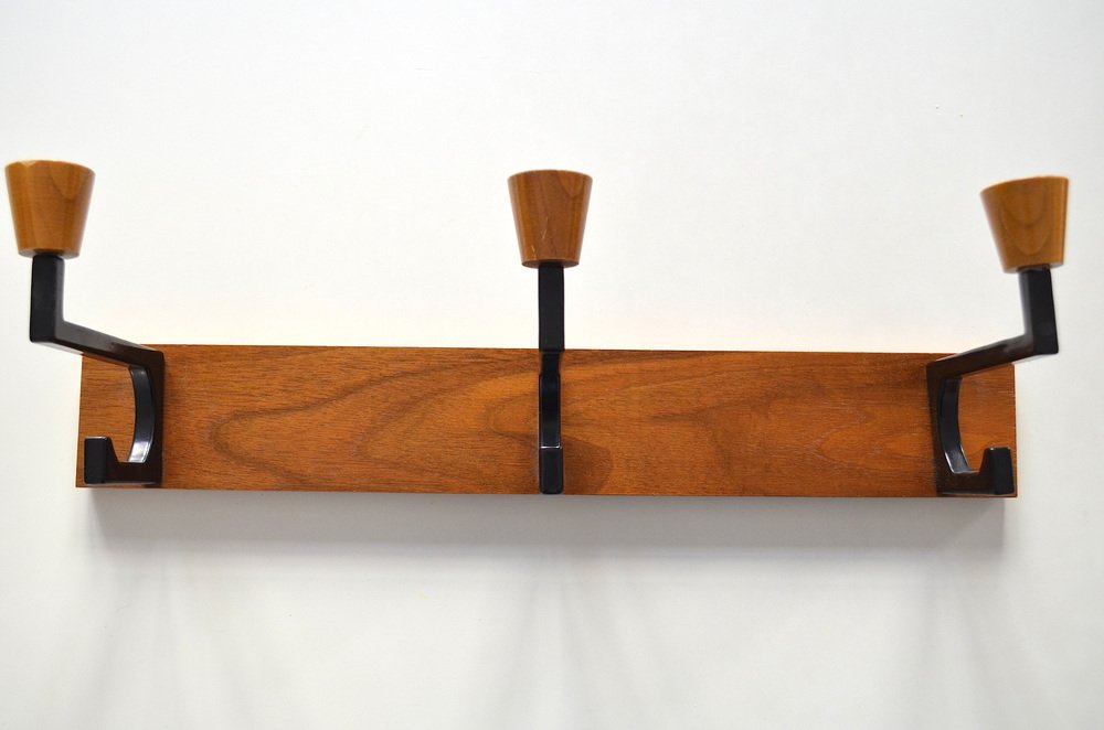 Scandinavian Teak Coat Hooks, 1960s for sale at Pamono