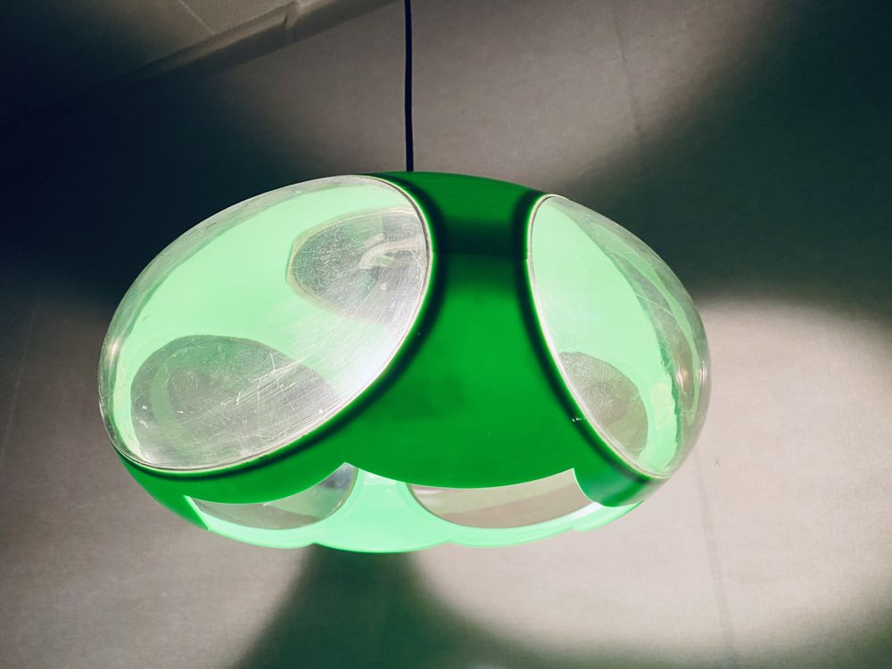 Vintage UFO Ceilings Lamp in Green from Massive Belgium, 1970s for sale ...