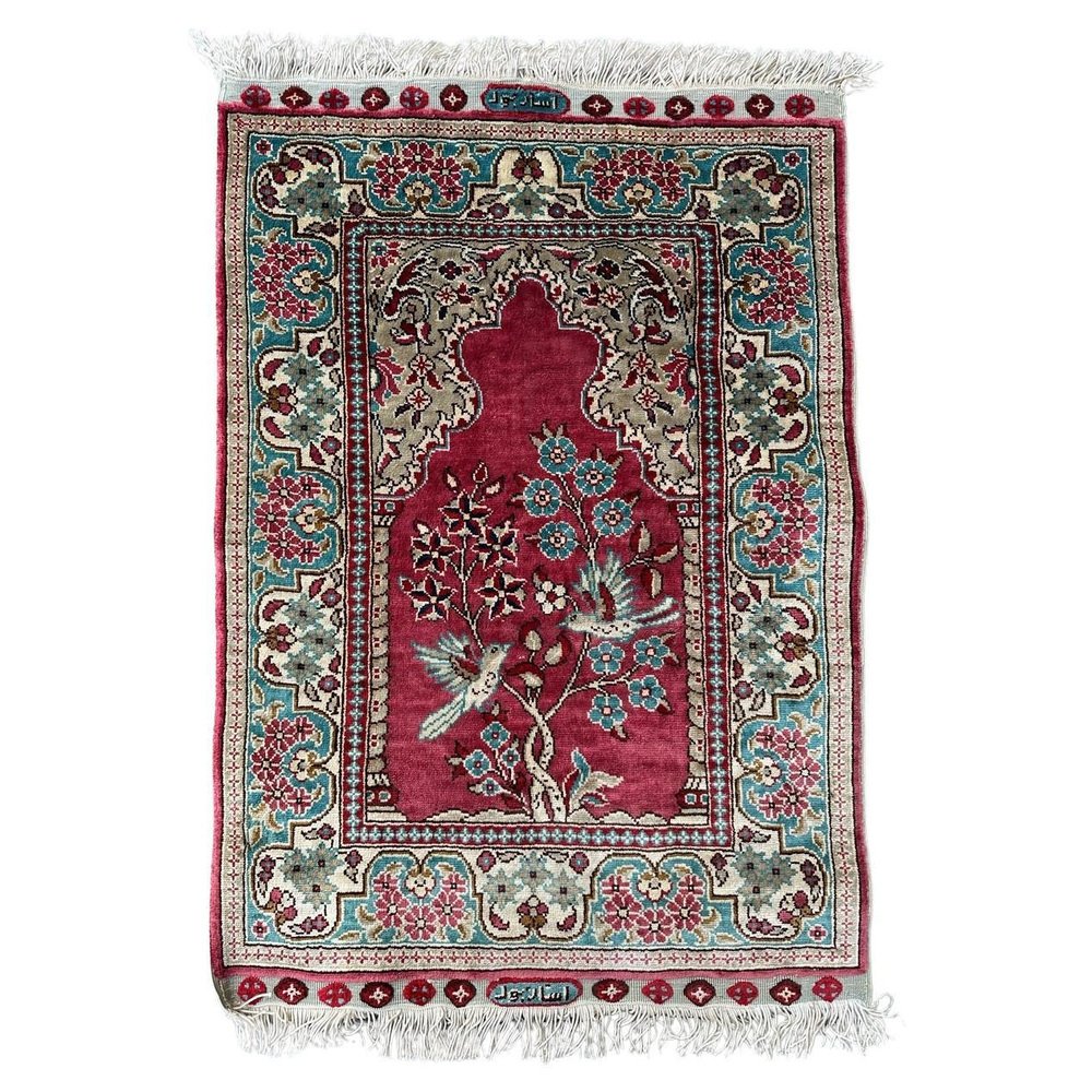 Vintage Turkish Silk Istanbul Rug, 2000s for sale at Pamono