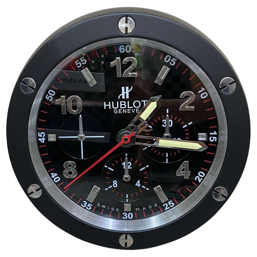 Black Wall Clock from Hublot for sale at Pamono