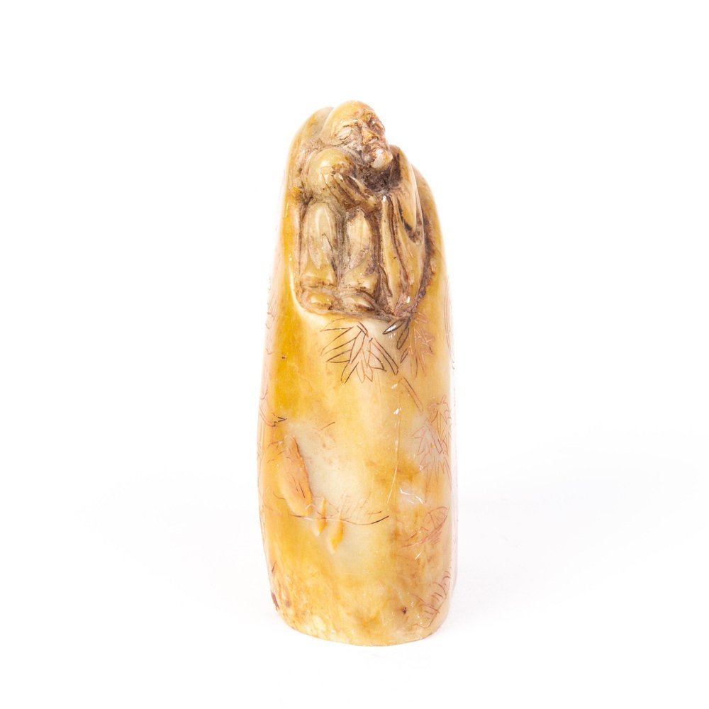Chinese Soapstone Carving Desk Seal Sculpture, 19th Century for sale at ...