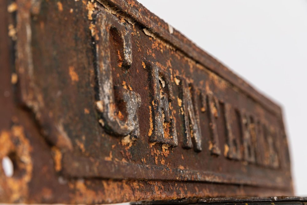 Large Cast Iron Gentlemen Sign, 1930s for sale at Pamono