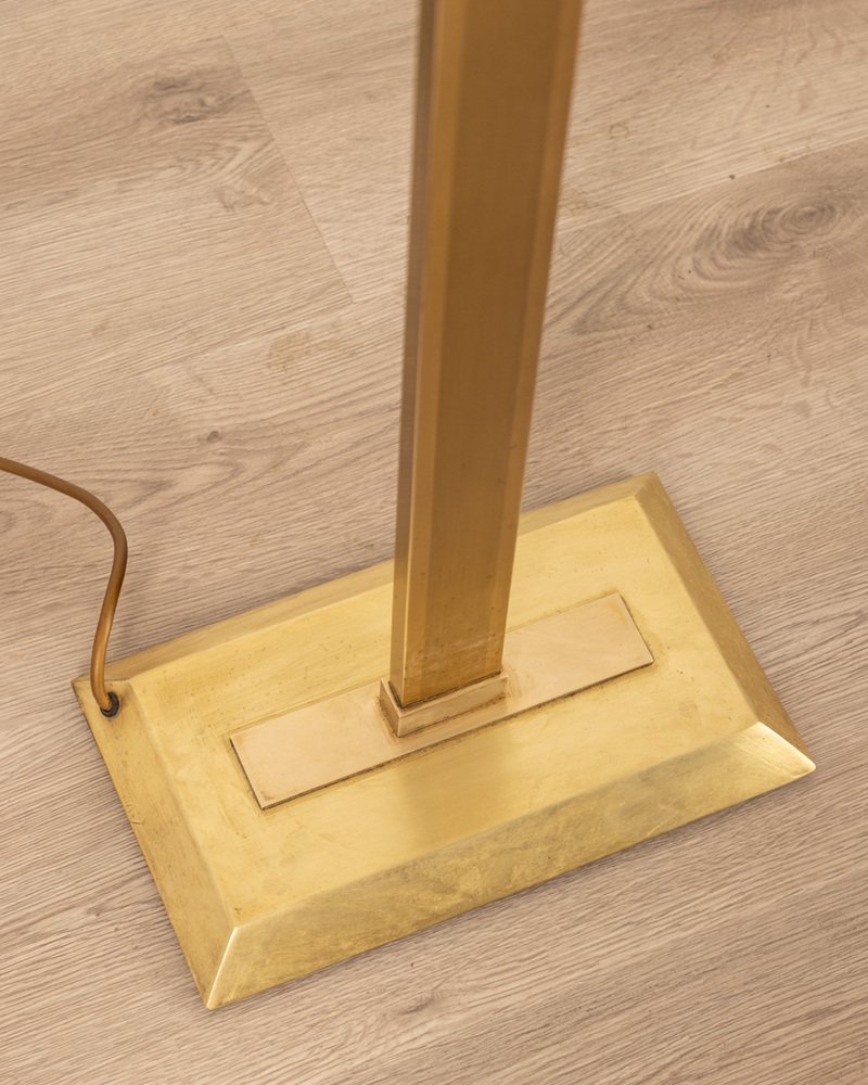 Floor Lamp in Gilt Brass from Relux Milan, 1980s for sale at Pamono