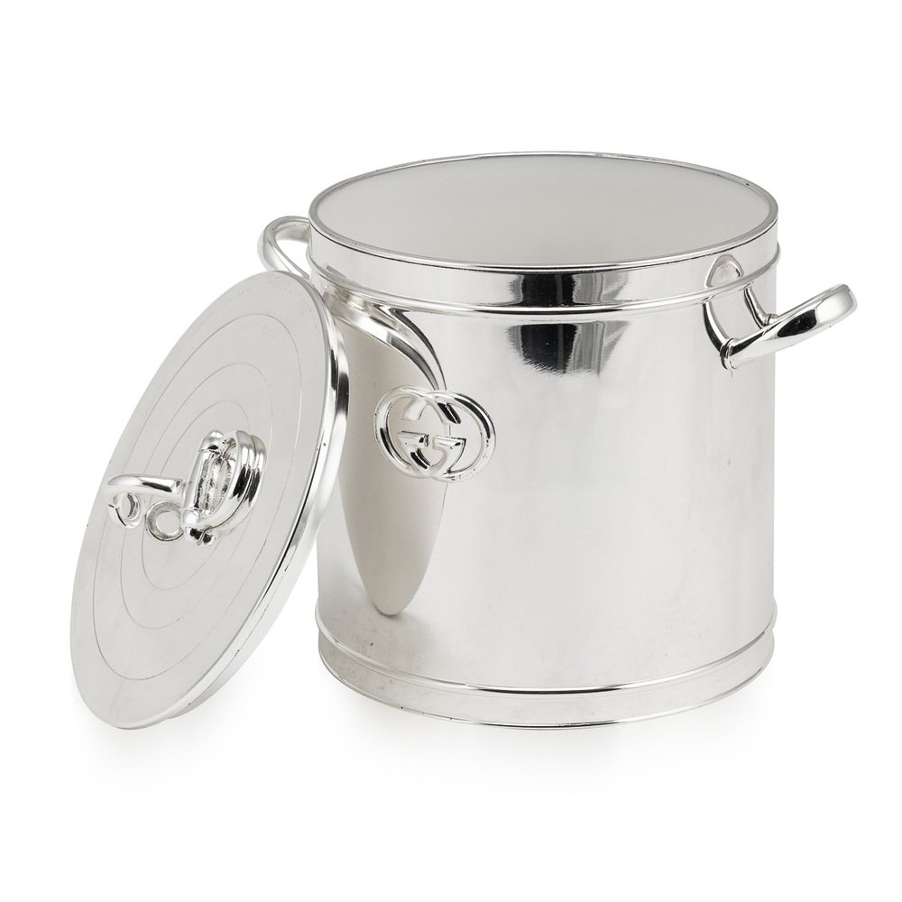 20th Century Silver Plated Ice Bucket from Gucci, Italy, 1980s for sale ...