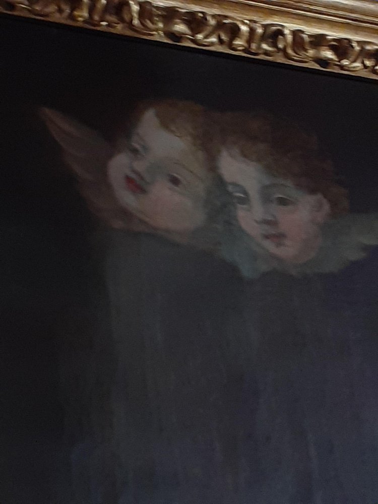 Italian Artist Madonna And Child 1800s Oil On Canvas Framed For