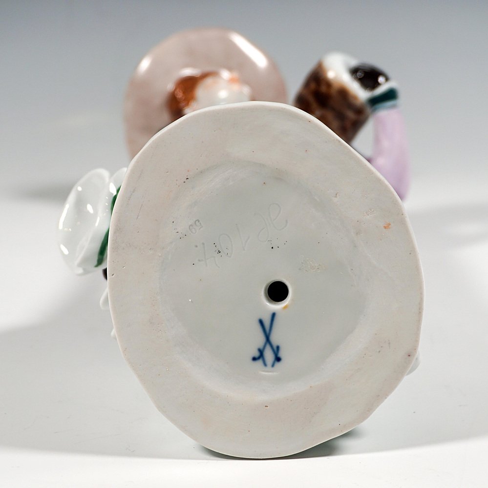 Art Nouveau Lady with Muff Figurine attributed to Konrad Hentschel for ...