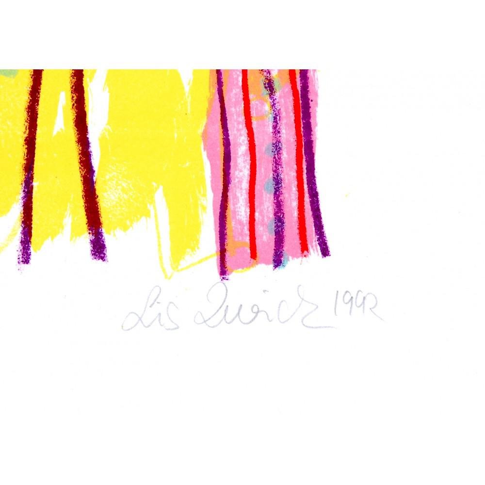 Lis Zwick, Composition, Lithograph, 1990s for sale at Pamono