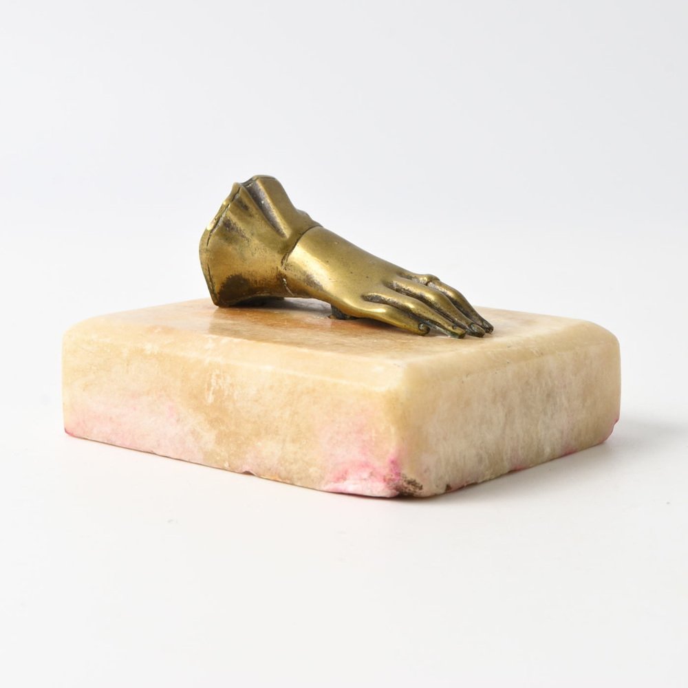 19th Century Victorian Ladies Hand Paperweight for sale at Pamono