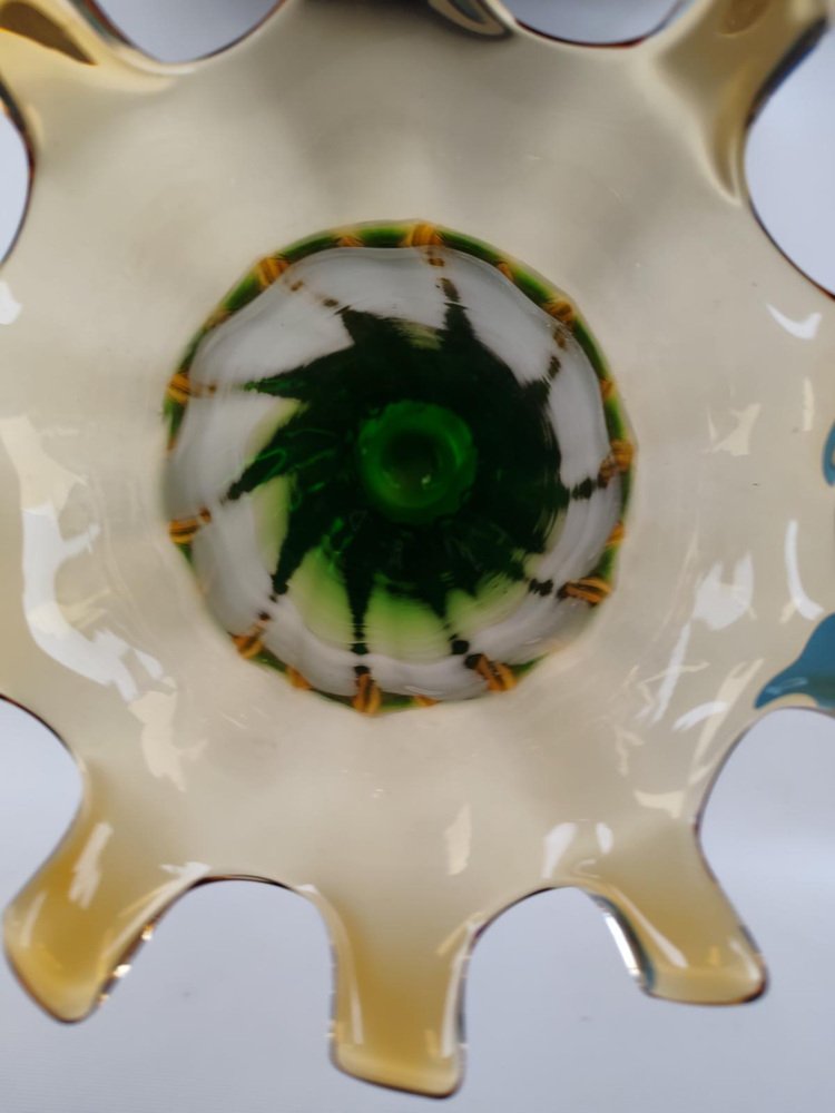 Large Two-Tone Glass Vase, 1950s for sale at Pamono