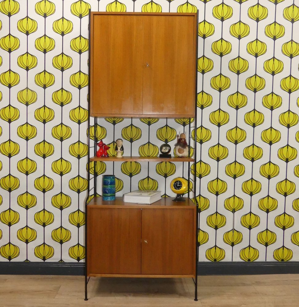 String Ladder Shelf & WHB Shelf with Steel and Wire Cabinet elements ...