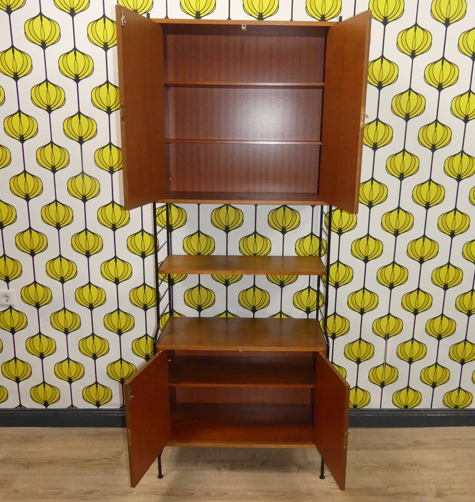 String Ladder Shelf & WHB Shelf with Steel and Wire Cabinet elements ...