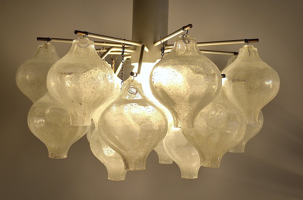 Vintage Viennese Model Tulipan Chandelier by J. T. Kalmar, 1950s for ...