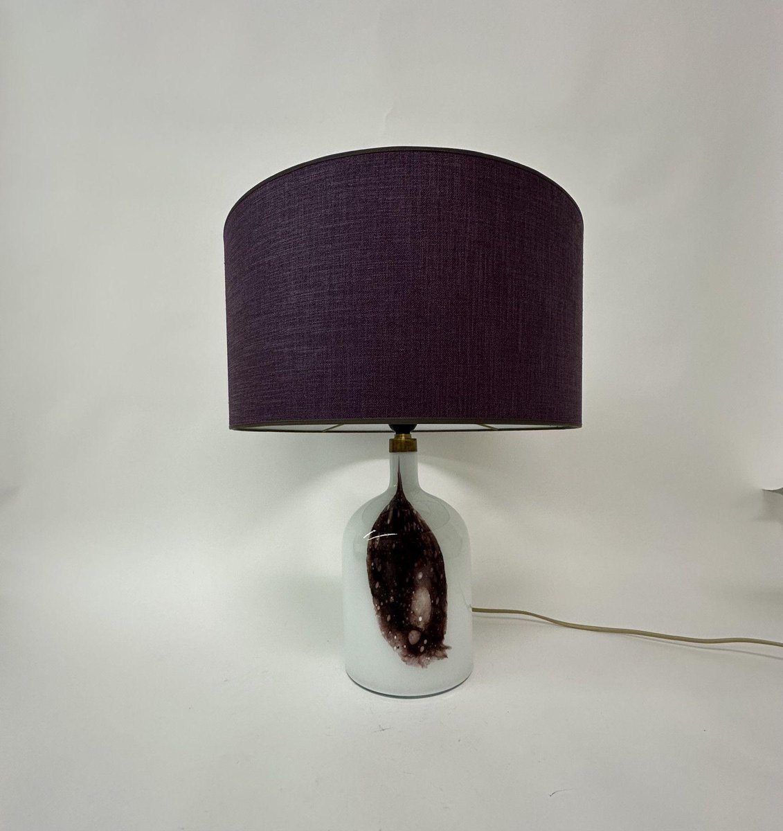 Symmetrical Glass Table Lamp by Michael Bang for Holmegaard, Denmark ...