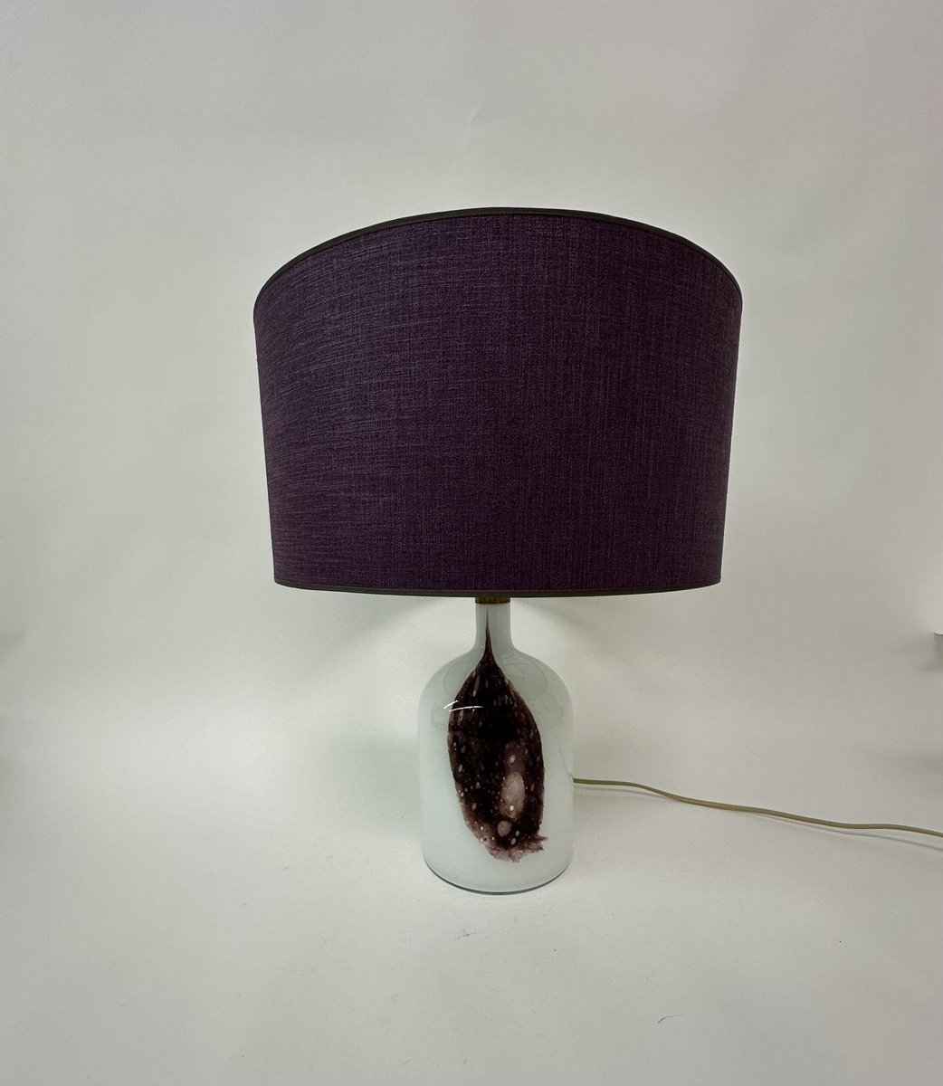 Symmetrical Glass Table Lamp by Michael Bang for Holmegaard, Denmark ...