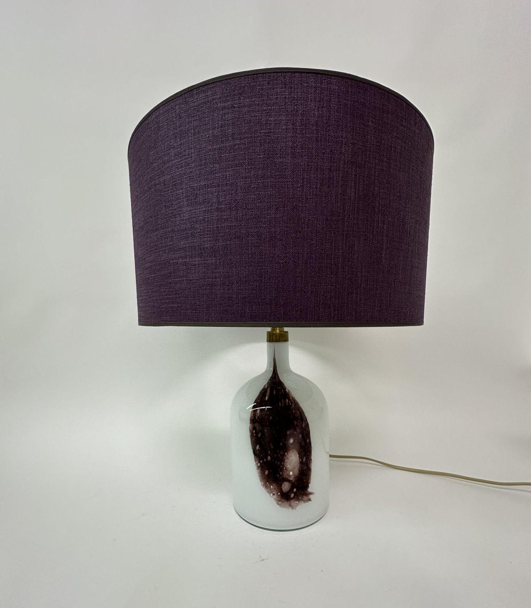 Symmetrical Glass Table Lamp by Michael Bang for Holmegaard, Denmark ...