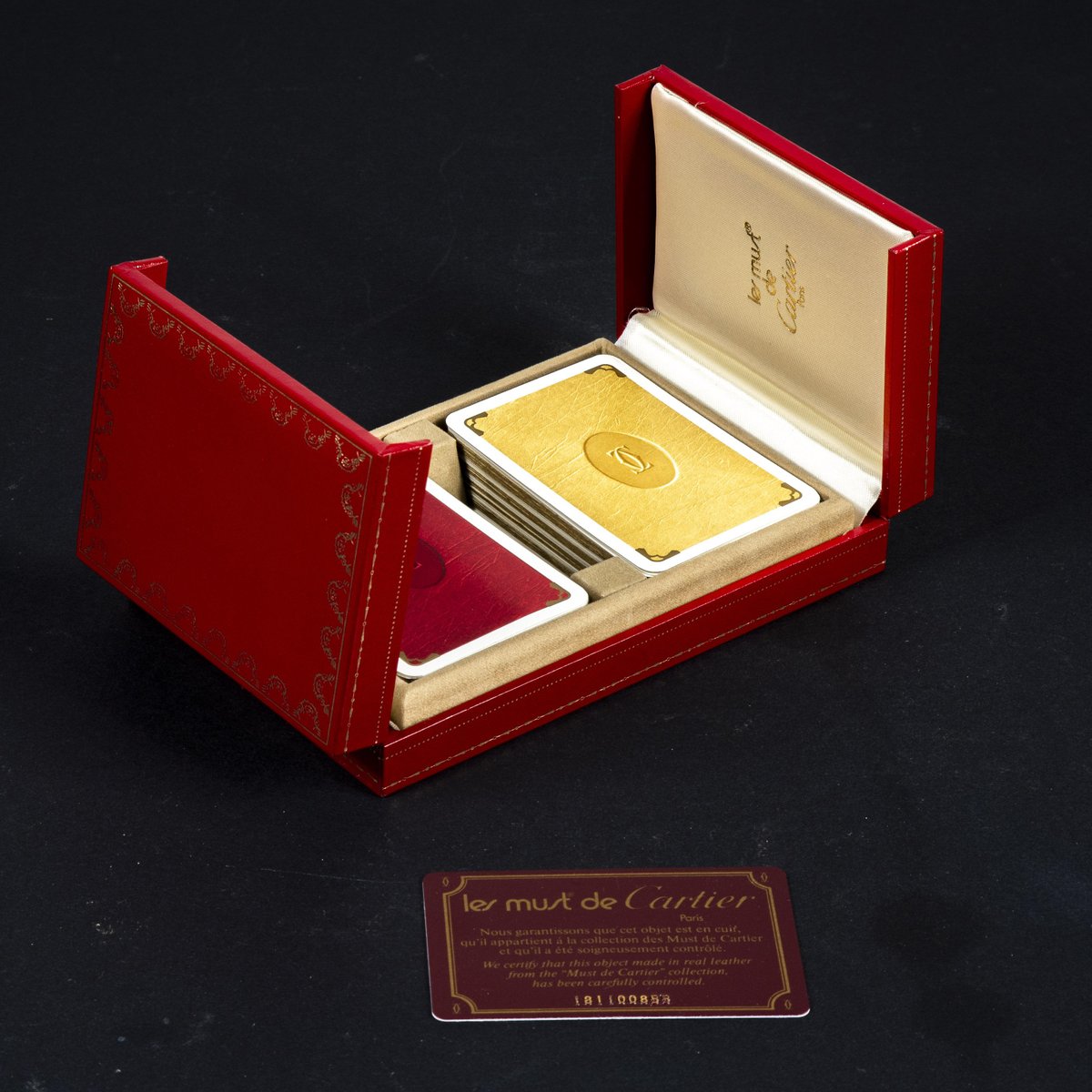 Game Box of Original Company Cards Used for Poker from Cartier, 1970s ...