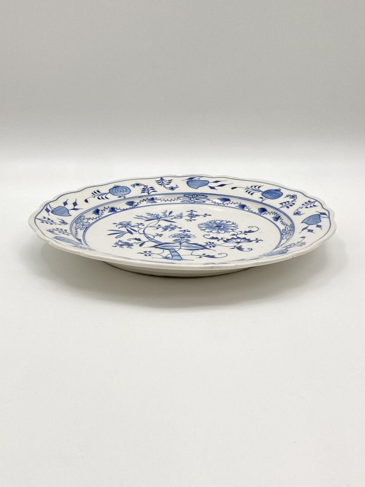 Antique Porcelain Plate with Onion Patterns from Meissen Teichert, 1890 ...