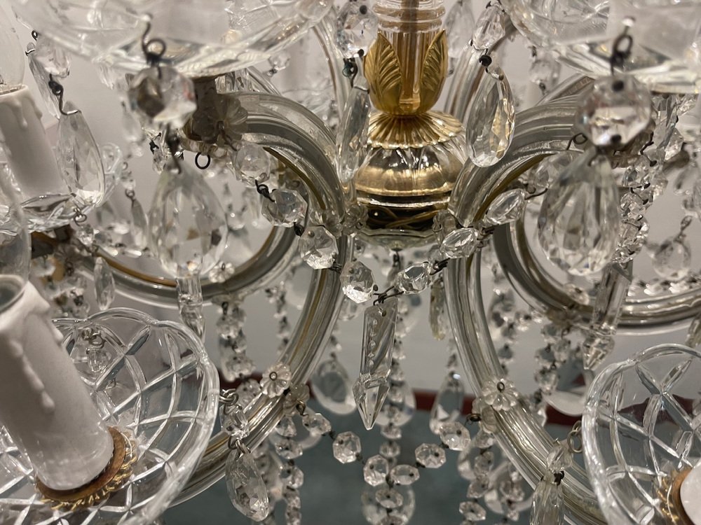 Large Crystal Maria Teresa Chandelier with 24 Lights, 1960s for sale at ...