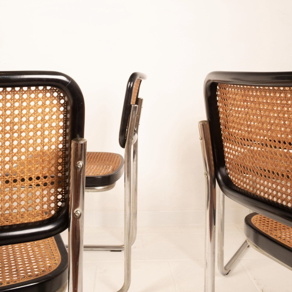 Bauhaus Chairs attributed to Giuseppe Terragni for Columbus, 1950s, Set ...