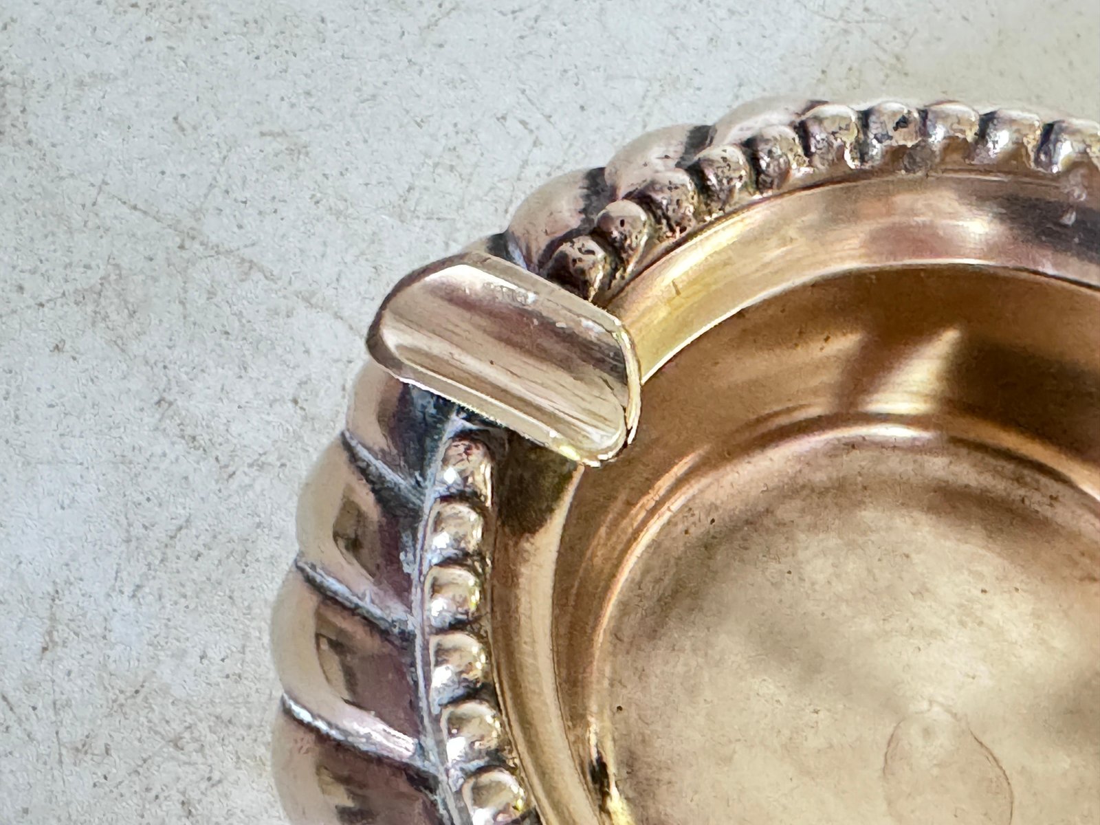 Vintage Brass Ashtray, 1950s for sale at Pamono