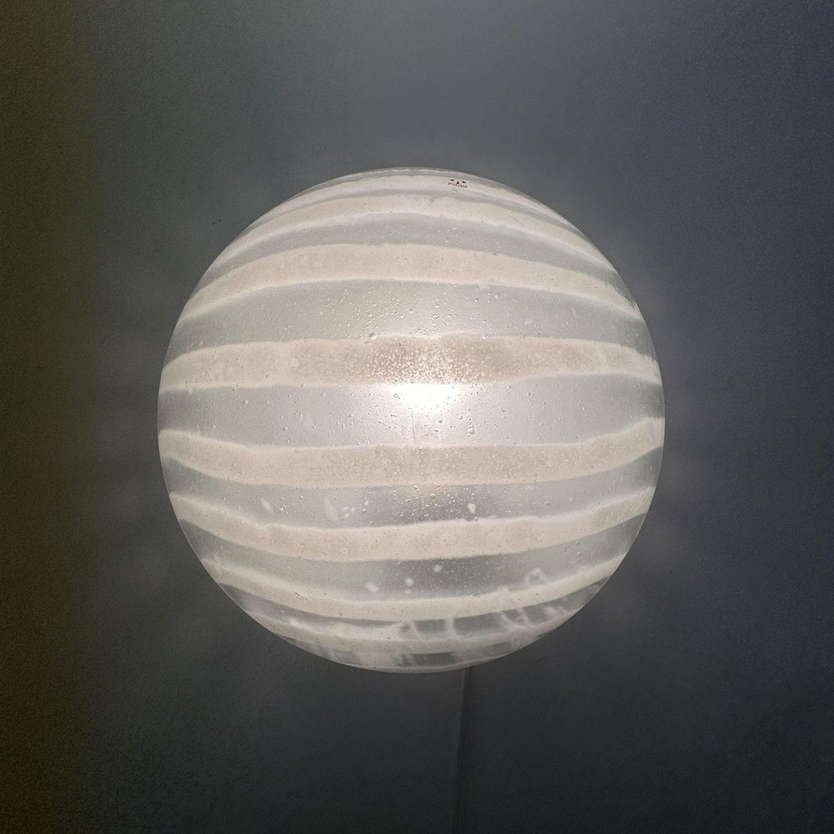 Glass Wall Lamp Zebra from Peil & Putzler, Germany, 1970s for sale at ...