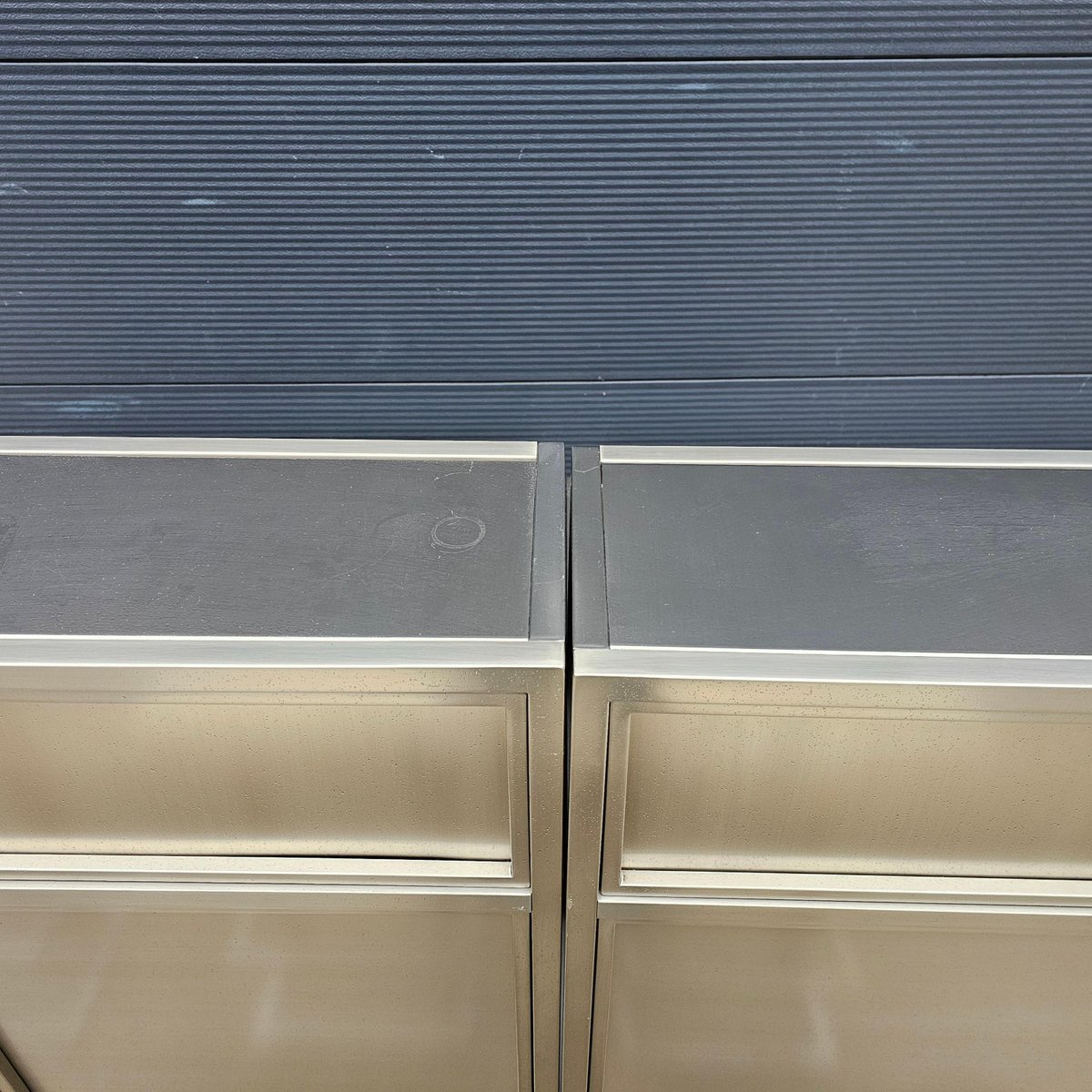 Metalic Modular Bar with Stools, Belgium, 1985, Set of 6 for sale at Pamono