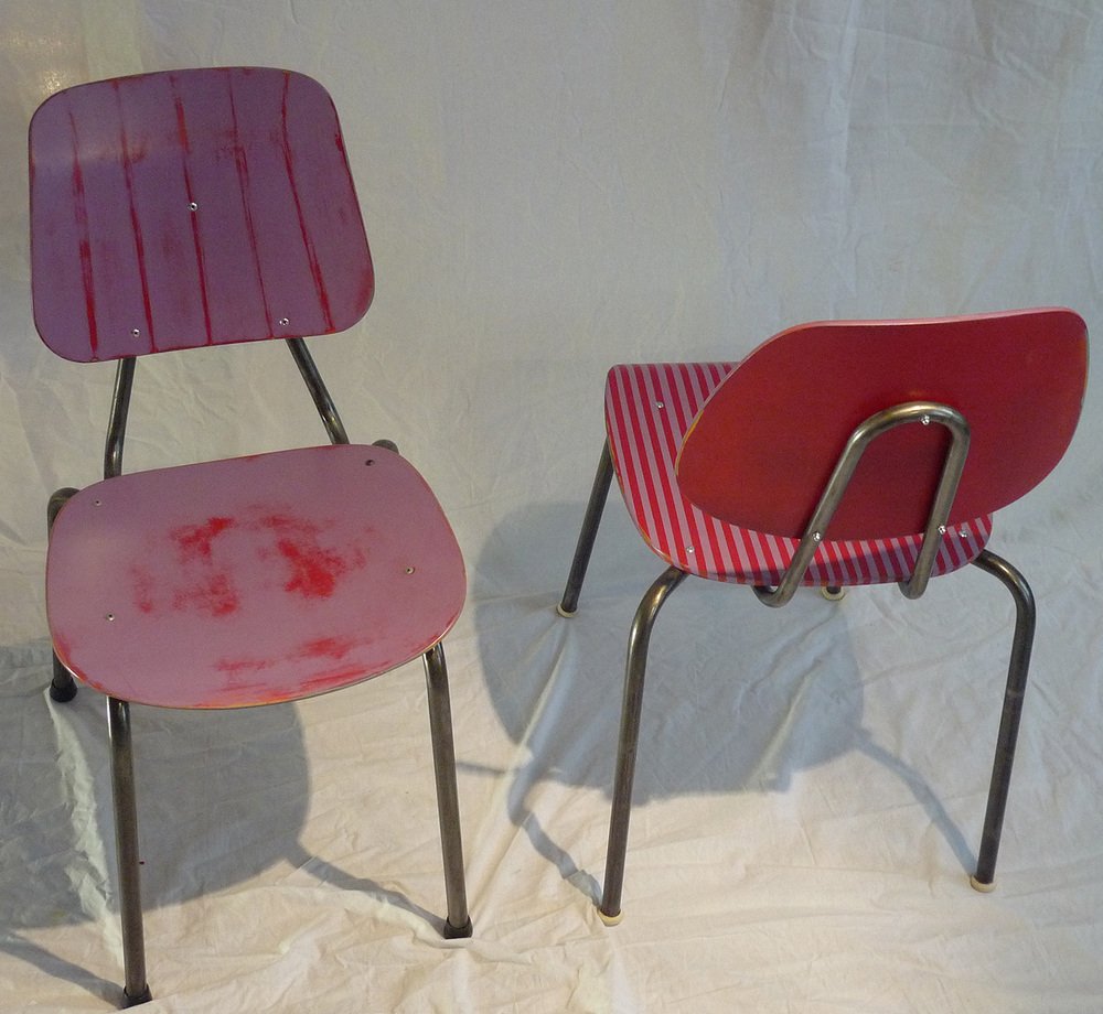 Steel Tube Chairs, Set of 2 for sale at Pamono