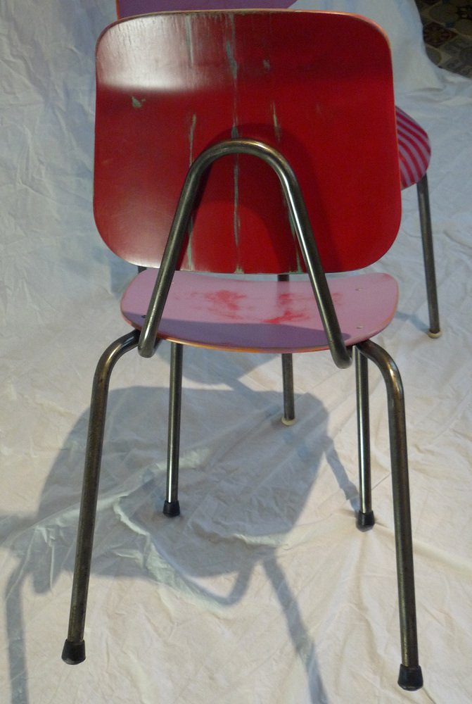 Set of Steel Tube Chairs for sale at Pamono