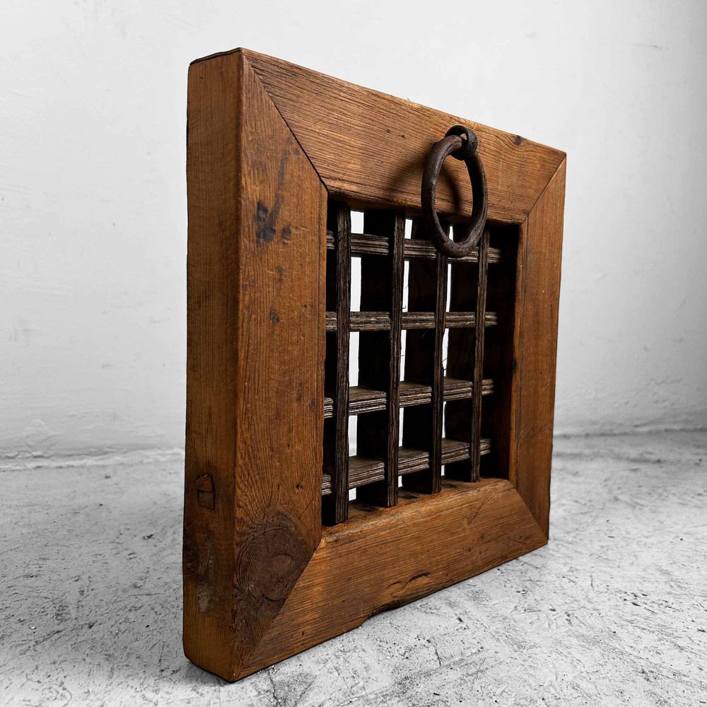 Japanese Meiji Era Wooden Window Lattice, 1890s for sale at Pamono