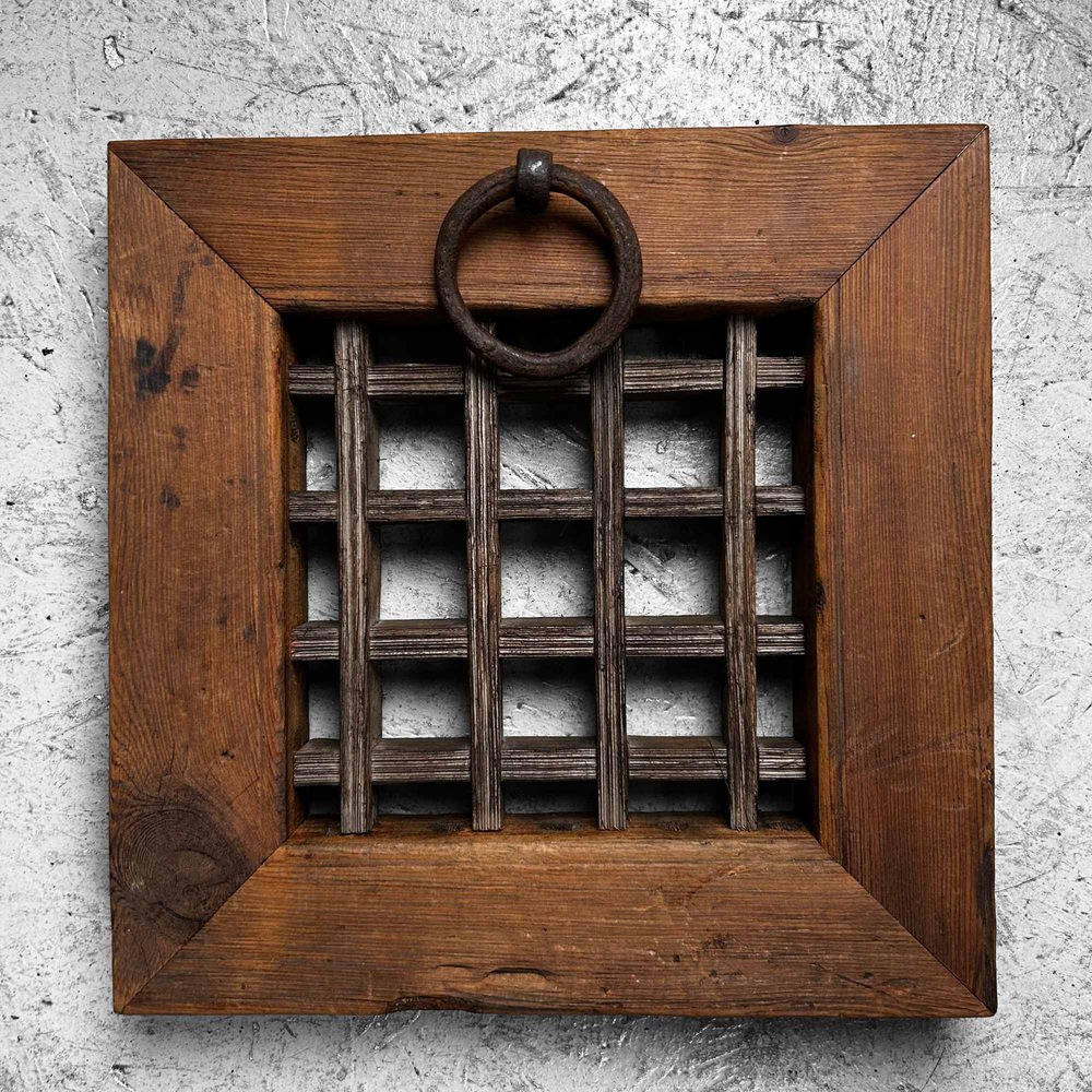 Japanese Meiji Era Wooden Window Lattice, 1890s for sale at Pamono