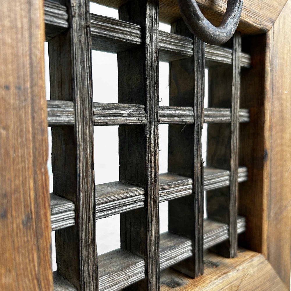 Japanese Meiji Era Wooden Window Lattice, 1890s for sale at Pamono