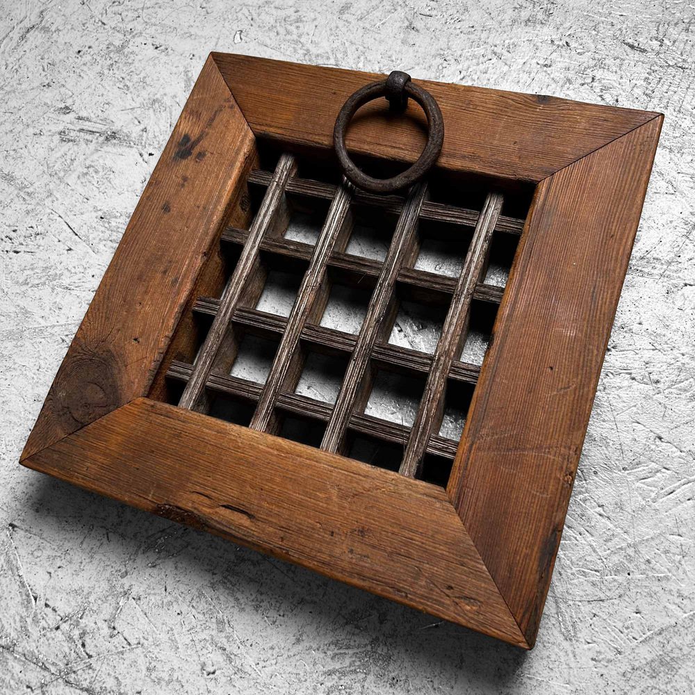 Japanese Meiji Era Wooden Window Lattice, 1890s for sale at Pamono