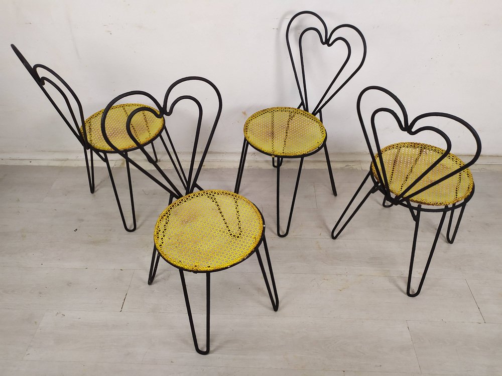 Garden Set by Mathieu Matégot, 1950s, Set of 5 for sale at Pamono