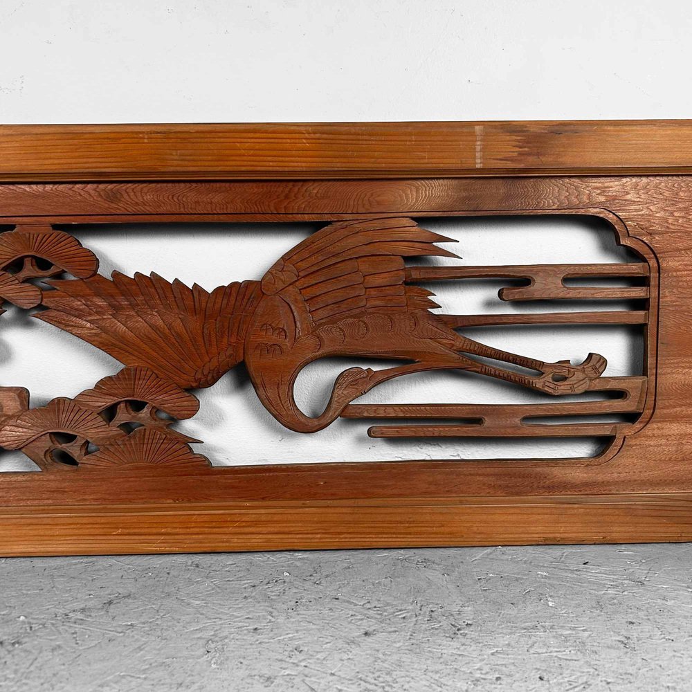 Shōwa Era Ranma Temple Wall Decoration in Wood, Japan, 1950s for sale ...