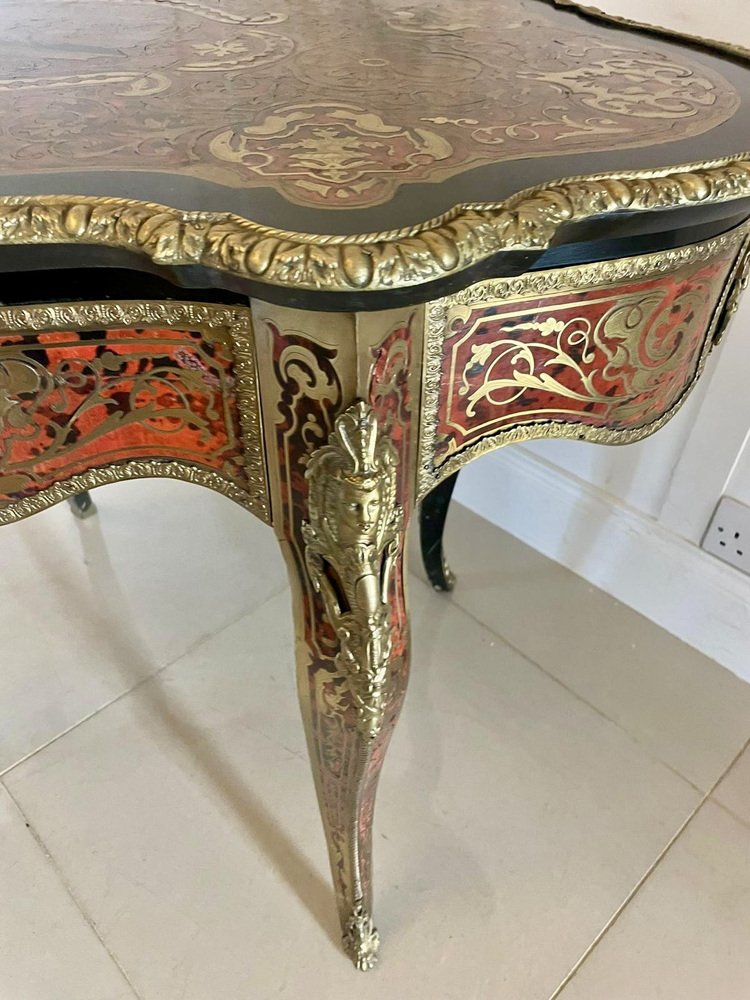 Ancient French Boulle Center Table, 1860s for sale at Pamono