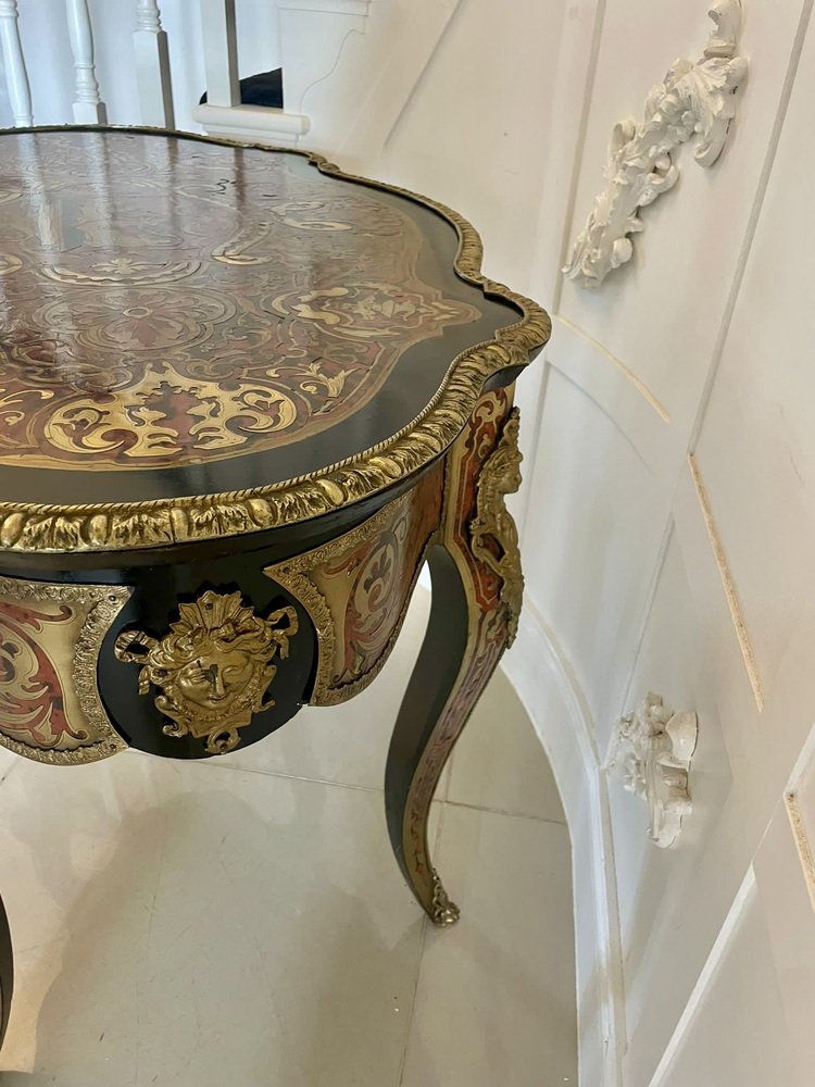 Ancient French Boulle Center Table, 1860s for sale at Pamono